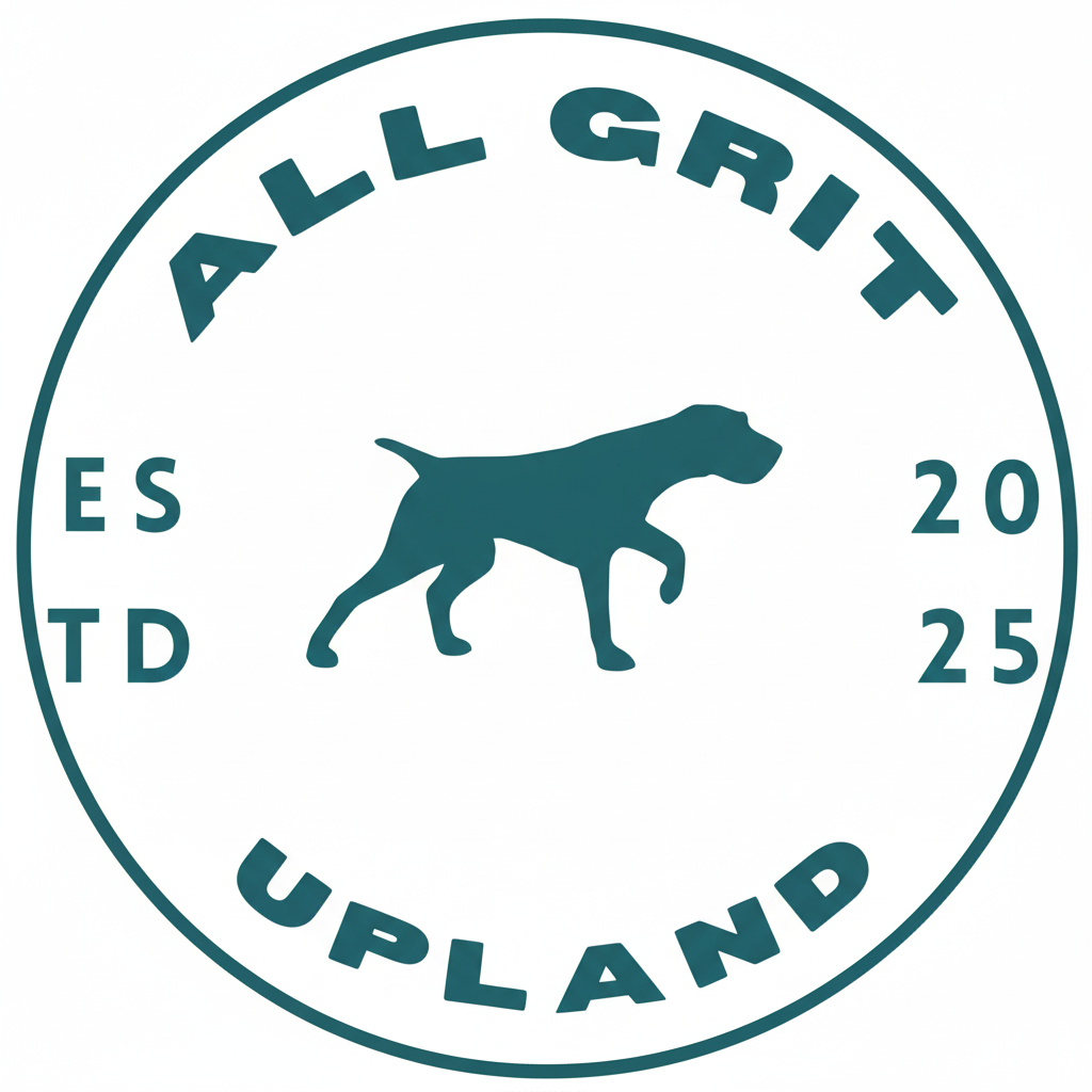 Blue Logo Vinyl Decal – All Grit Upland